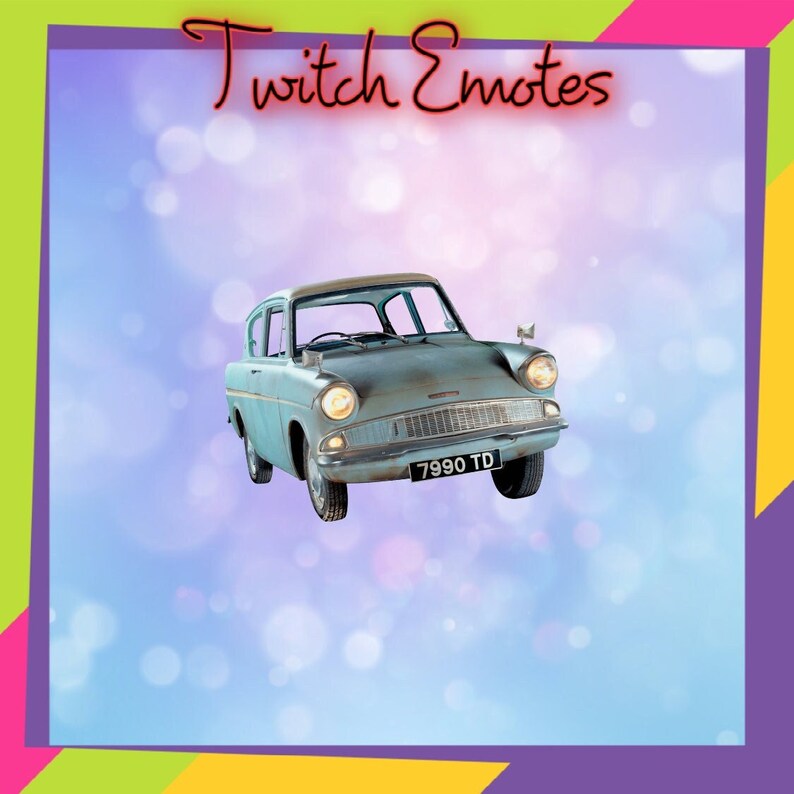 Harry P Flying Car Emotes Twitch Emotes Cute Emotes Discord - Etsy
