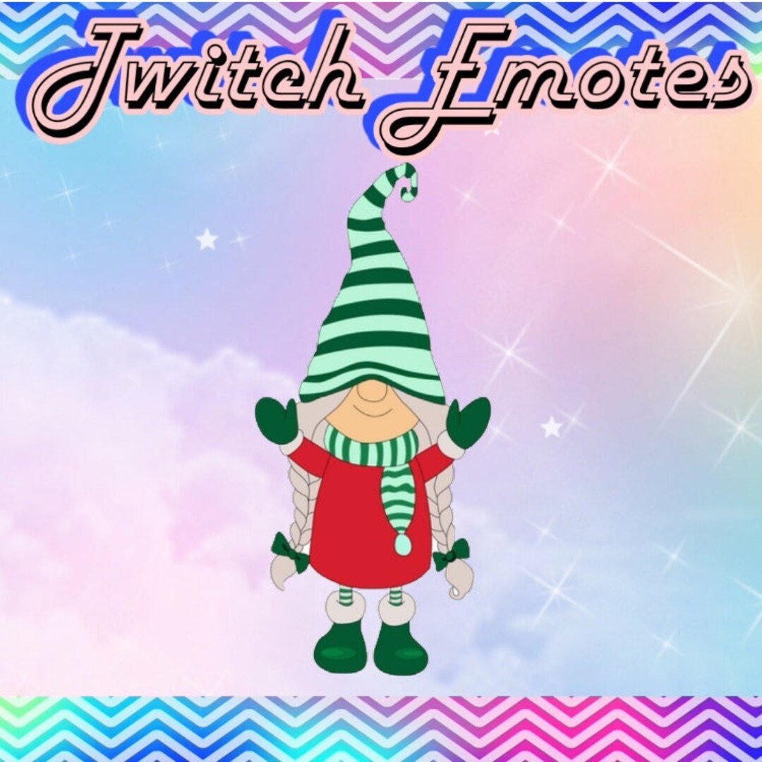 Lady Gnome Emote Twitch Emotes Cute Emotes Discord Emotes - Etsy
