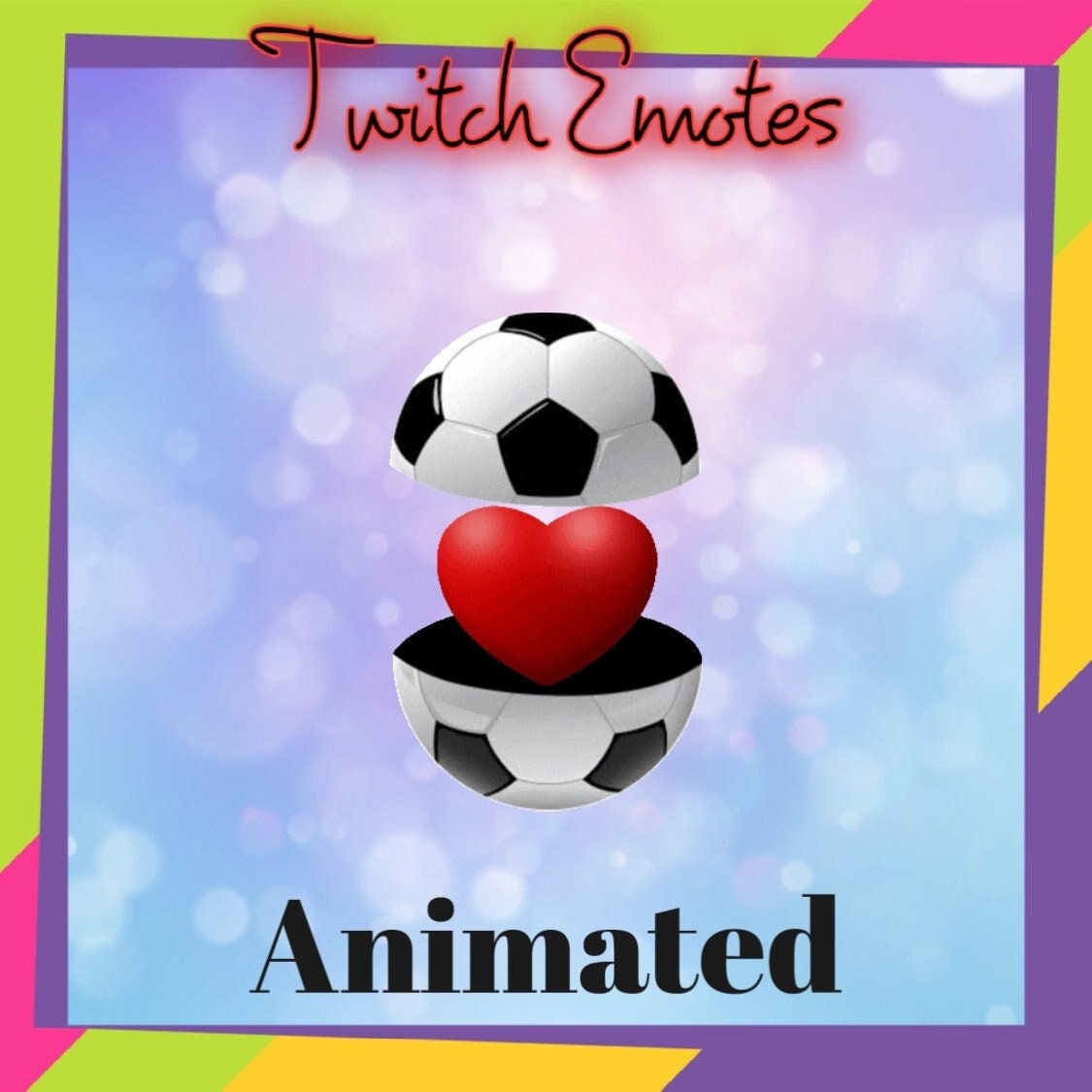 Animated Heart Football Emote, Twitch Emotes, Cool Emotes, Discord ...
