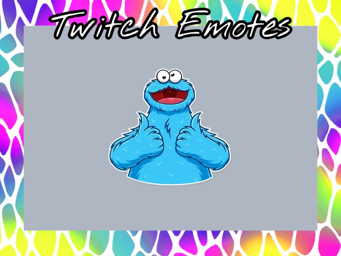 Cookie Monster, Twitch Emotes, Single Emotes, Movie Emote, Film Emotes ...
