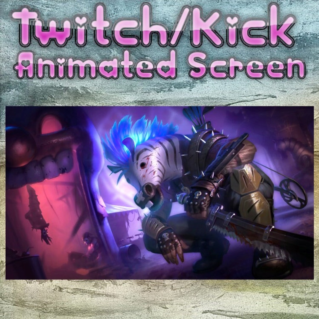 Hachiman Funpocolypse Twitch Kick Screen, Streaming Screen, Animated ...