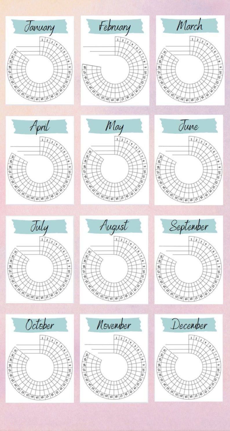 Monthly Habit Tracker - Etsy