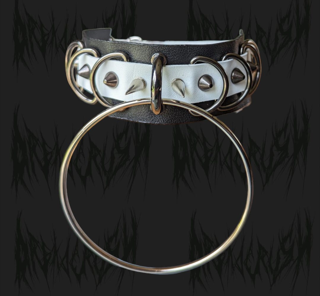 Goth, Pentagram, Studs, Choker, Collar, Dreadcrush Shop, Handmade ...