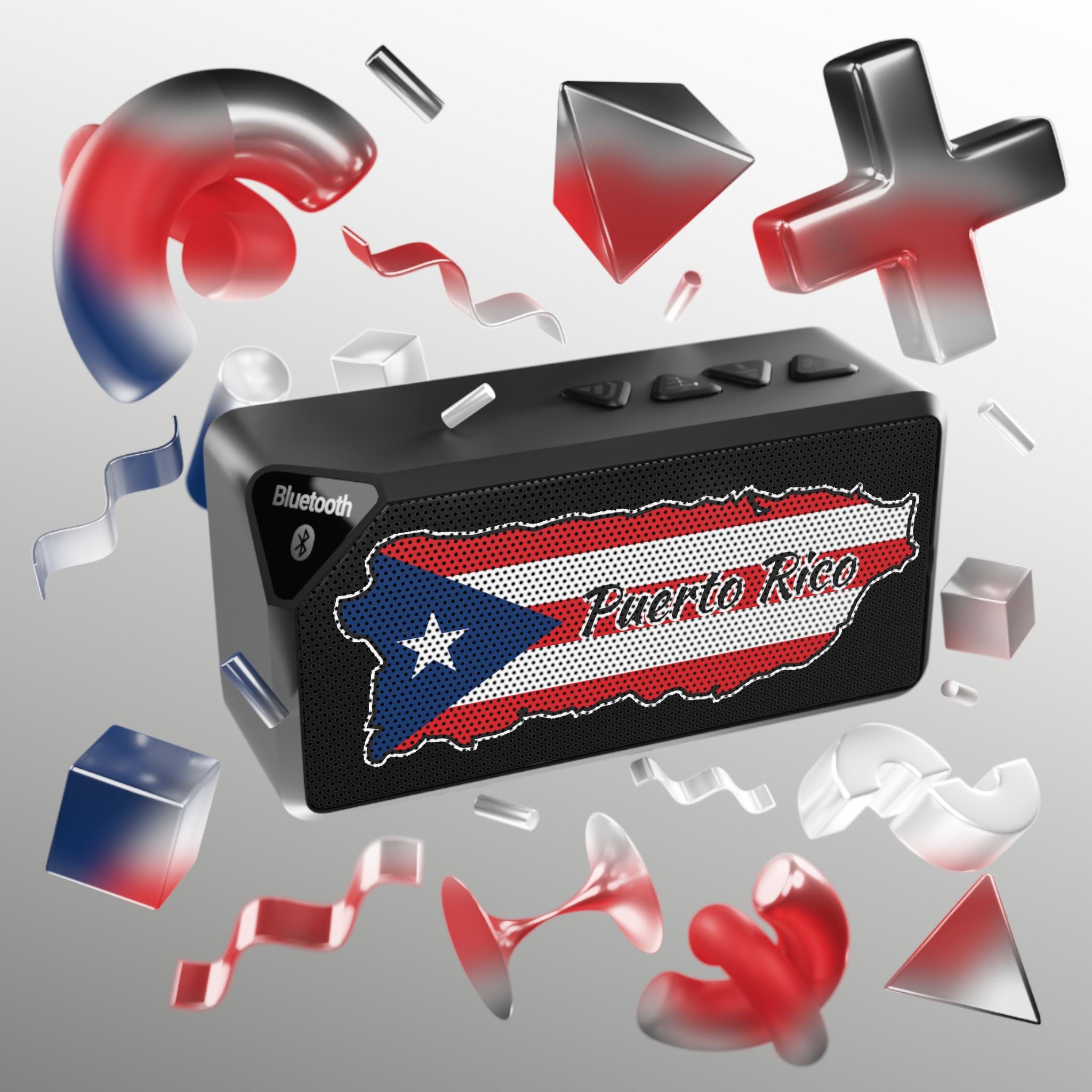 Puerto Rico Island Flag With Letters Jabba Music Bluetooth Speaker - Etsy