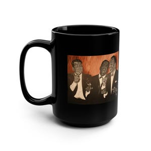 The Rat Pack, Dean Martin, Sammy Davis Jr., Frank Sinatra Black Mug ...
