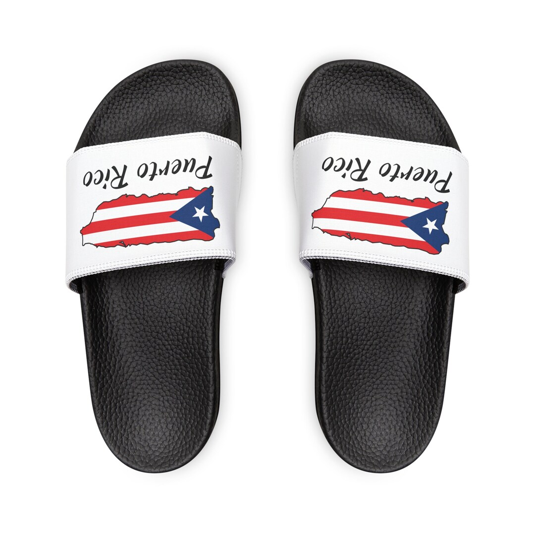 Puerto Rico Island Flag Women's Slide Sandals - Etsy
