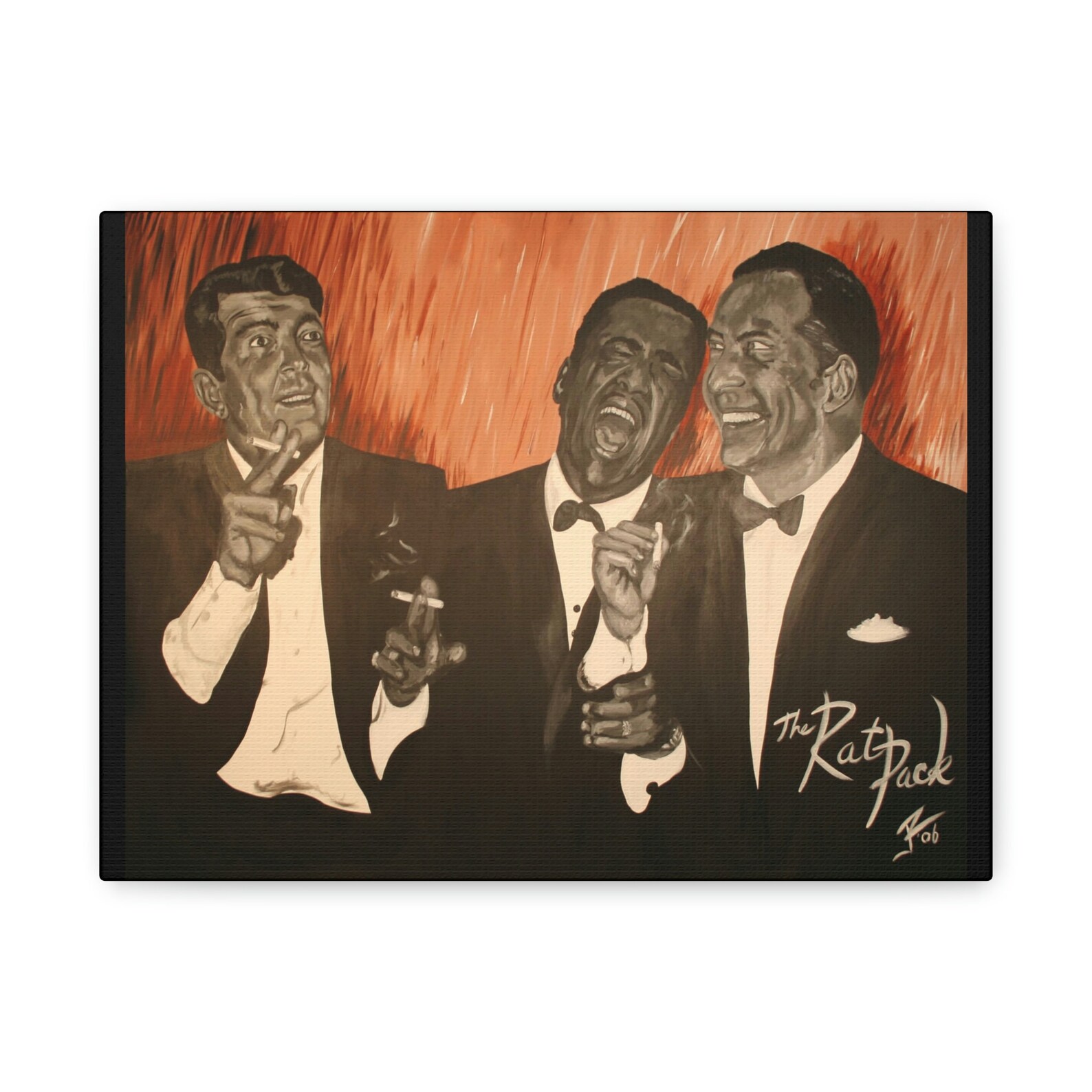 The Rat Pack, Dean Martin, Sammy Davis Jr., Frank Sinatra Matte Canvas ...