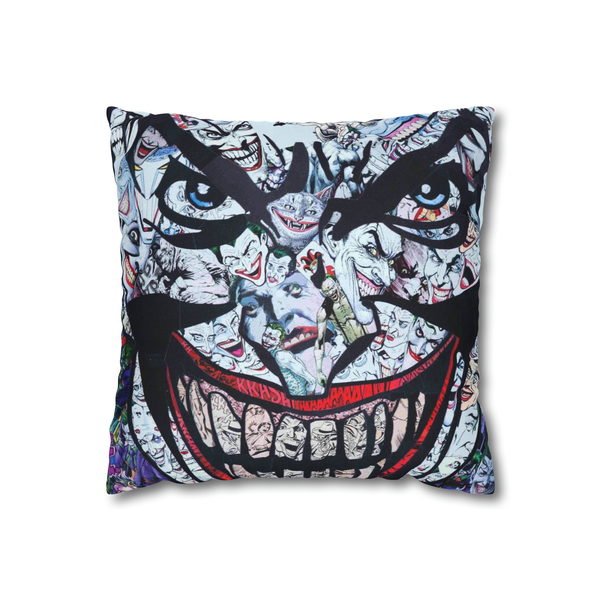 Joker Comic Art Front & the Joker Logo Purple Background Back Spun ...