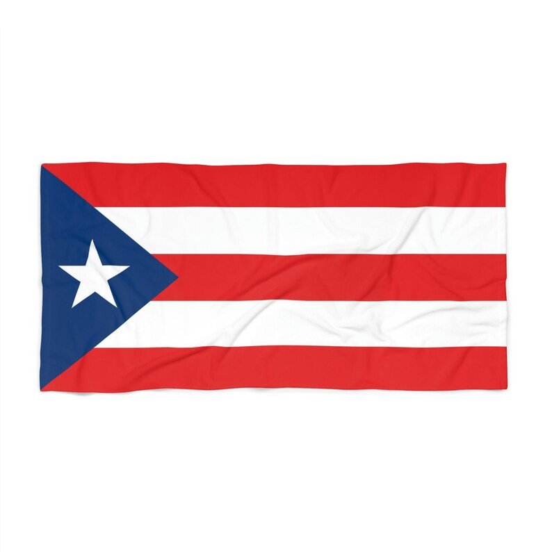 Puerto Rico Flag Beach Towels - 2 Sizes Available - Etsy