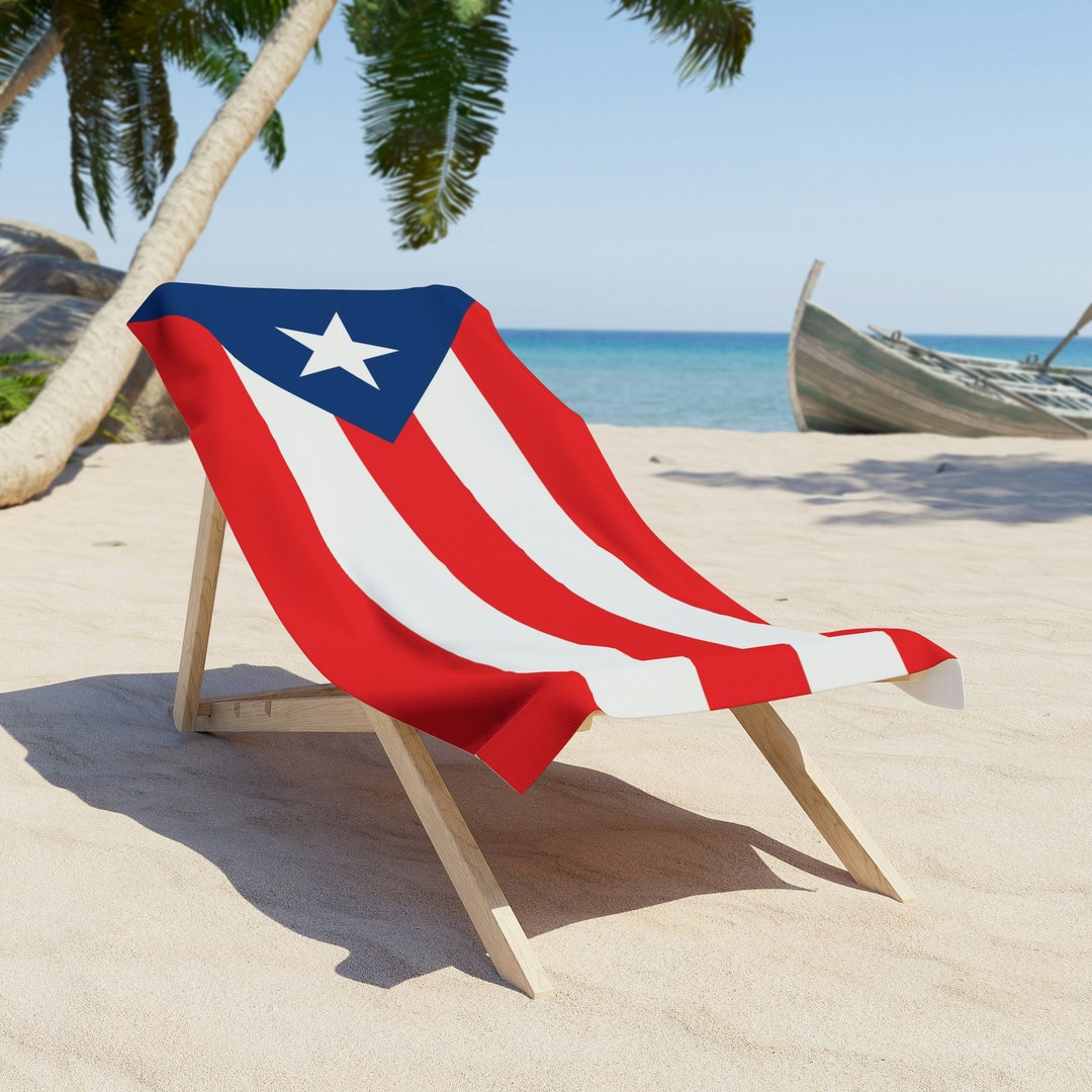 Puerto Rico Flag Beach Towels - 2 Sizes Available - Etsy