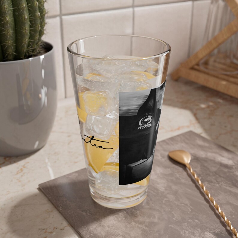 Frank Sinatra Painting With Signature Vintage Inspired Mixing Glass ...