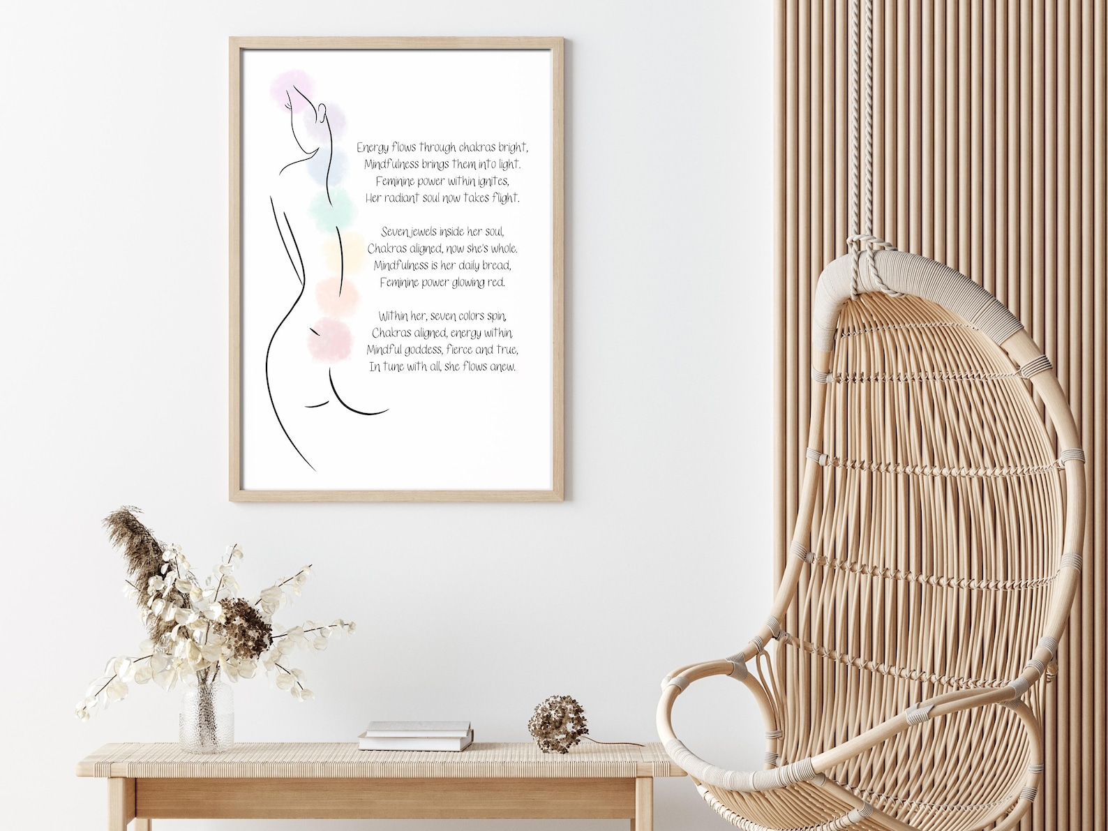 Chakra Affirmations Poster, Instant Downloadable Chakra Femininity Poem ...