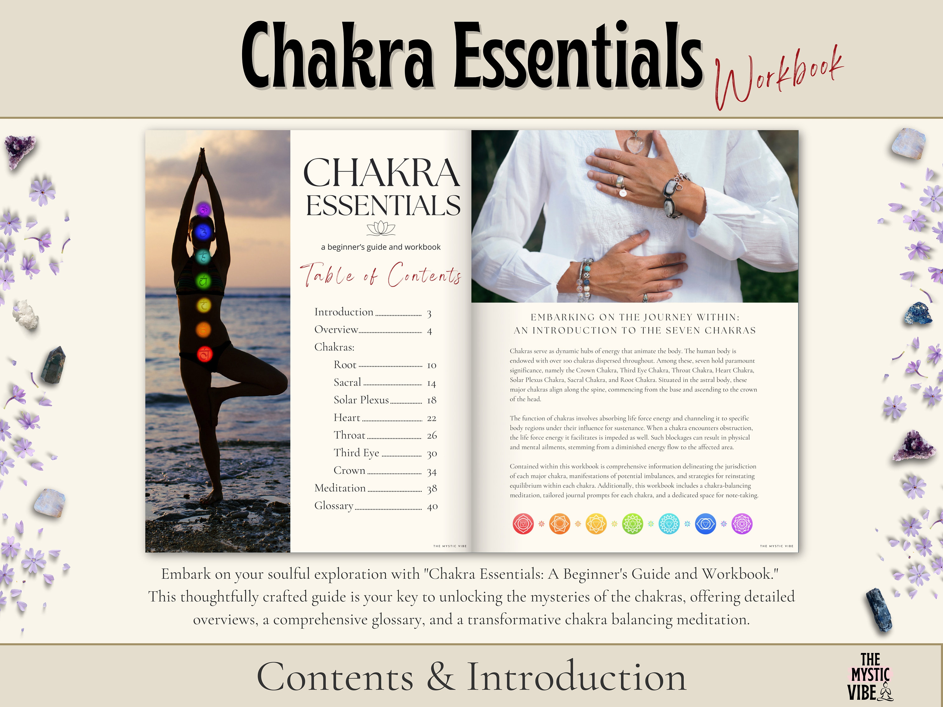 Chakra Guide and Workbook, Chakra Essentials: A Beginner's Guide to the ...