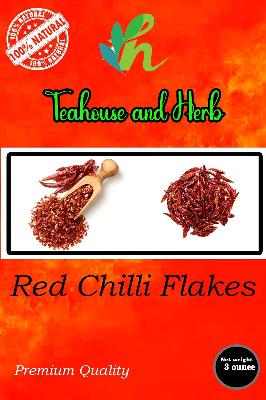 Ground Chili | Flakes | Cleaned |washed| Dried| - 3 Oz in a Small ...