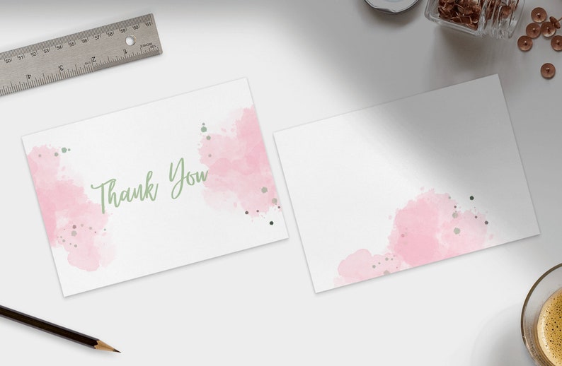 Printable Thank You Card Design Template - Etsy