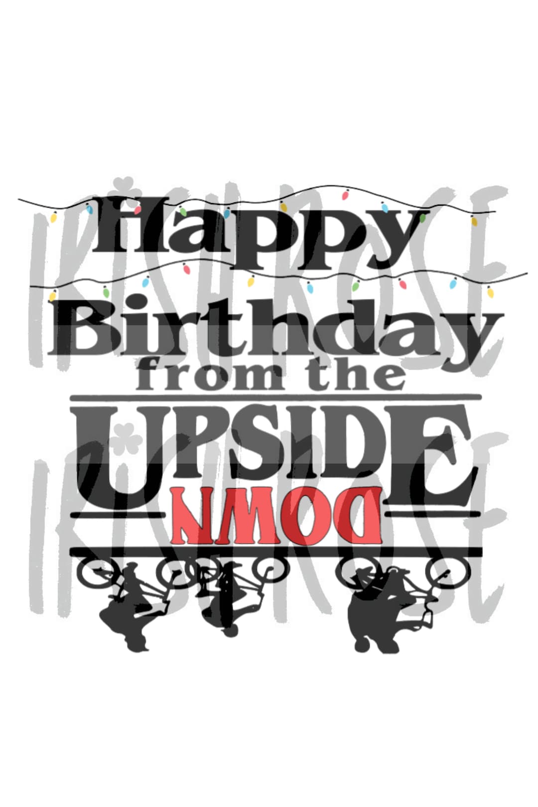 Stranger Things Happy Birthday PNG - Etsy