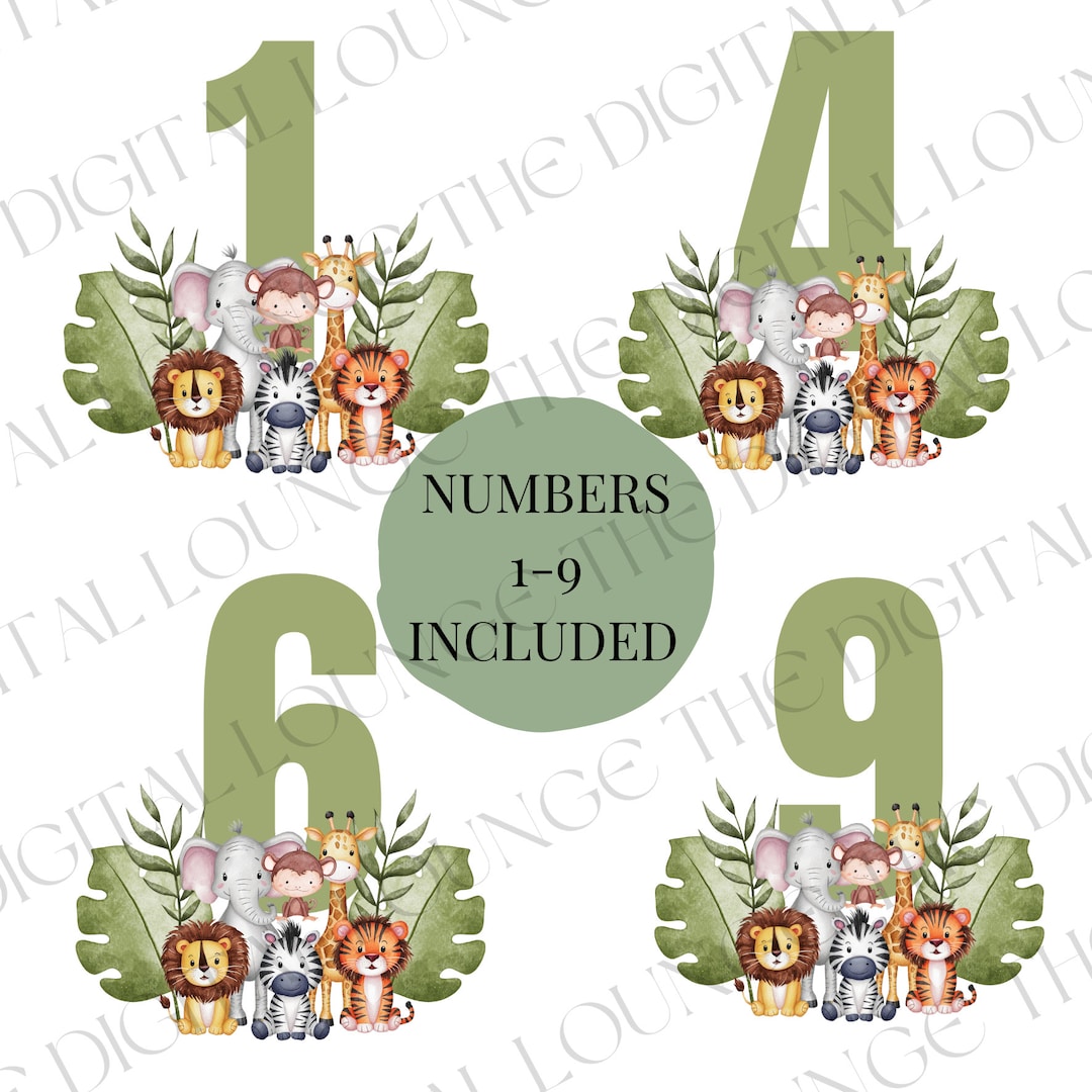 Digital Download PNG, Safari Number PNG, Sublimation Design, Safari ...