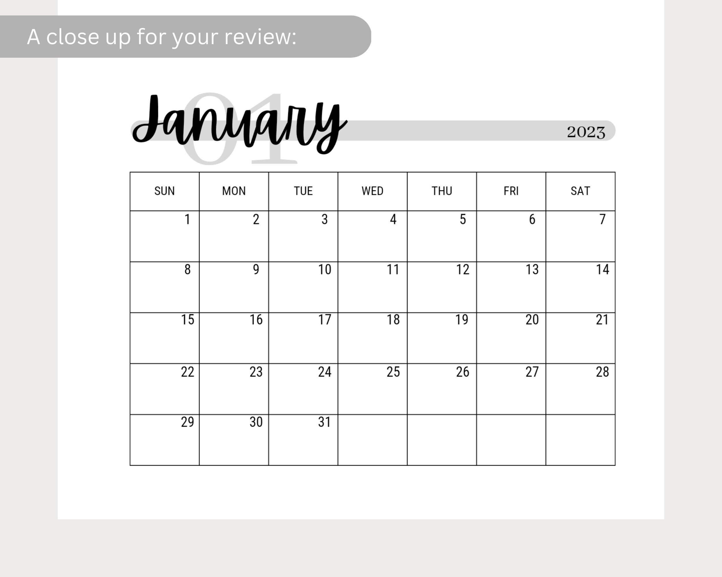 Editable Calendar Template 100% | Printable Calendar Template | 2023 ...