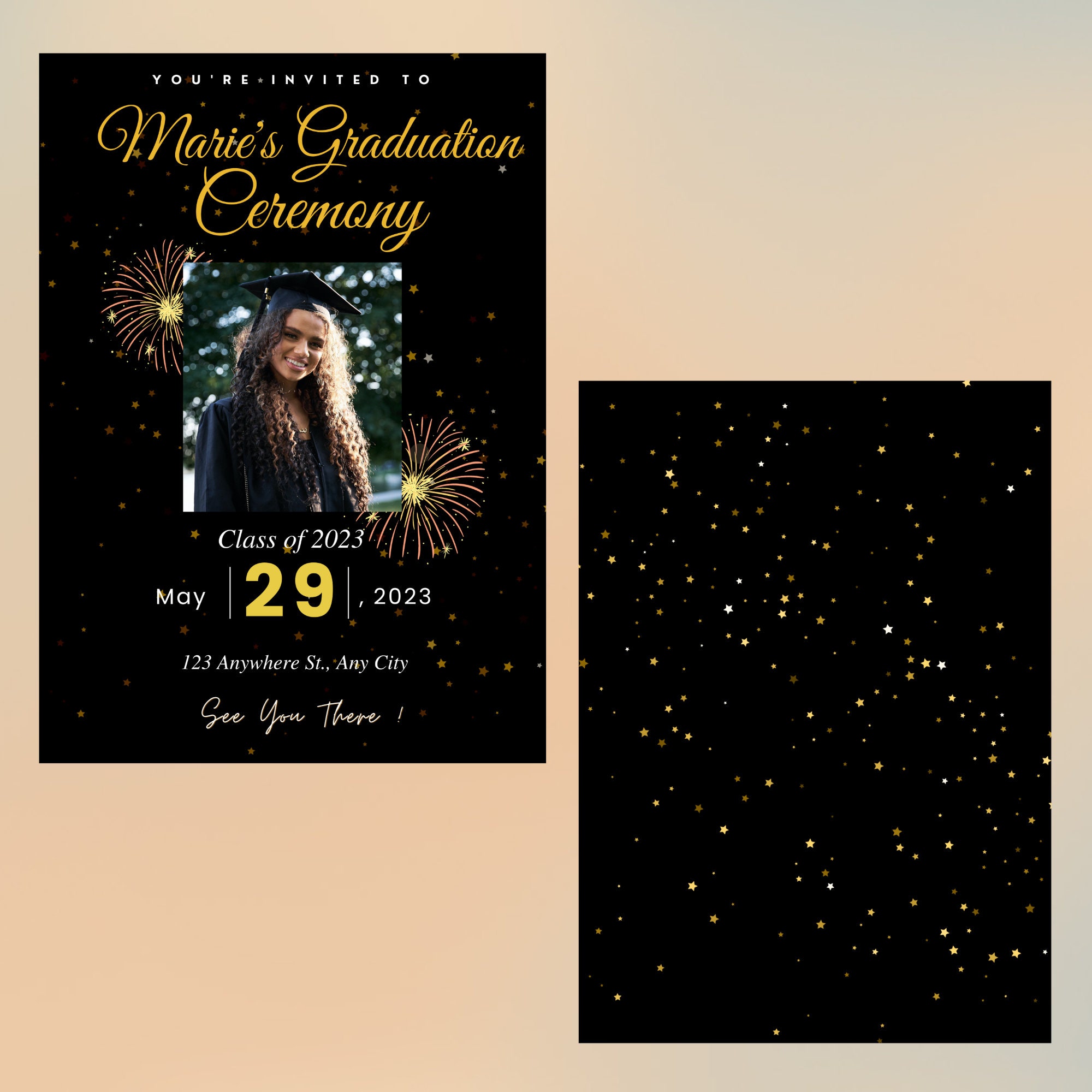 Editable Graduation Party Invitations, Graduation Ceremony Invitations ...