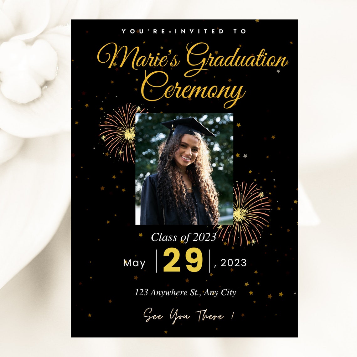 Editable Graduation Party Invitations, Graduation Ceremony Invitations ...