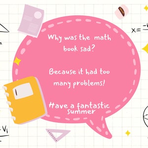 Thank You Teacher MATH: End of School Year Greeting Card digital ...