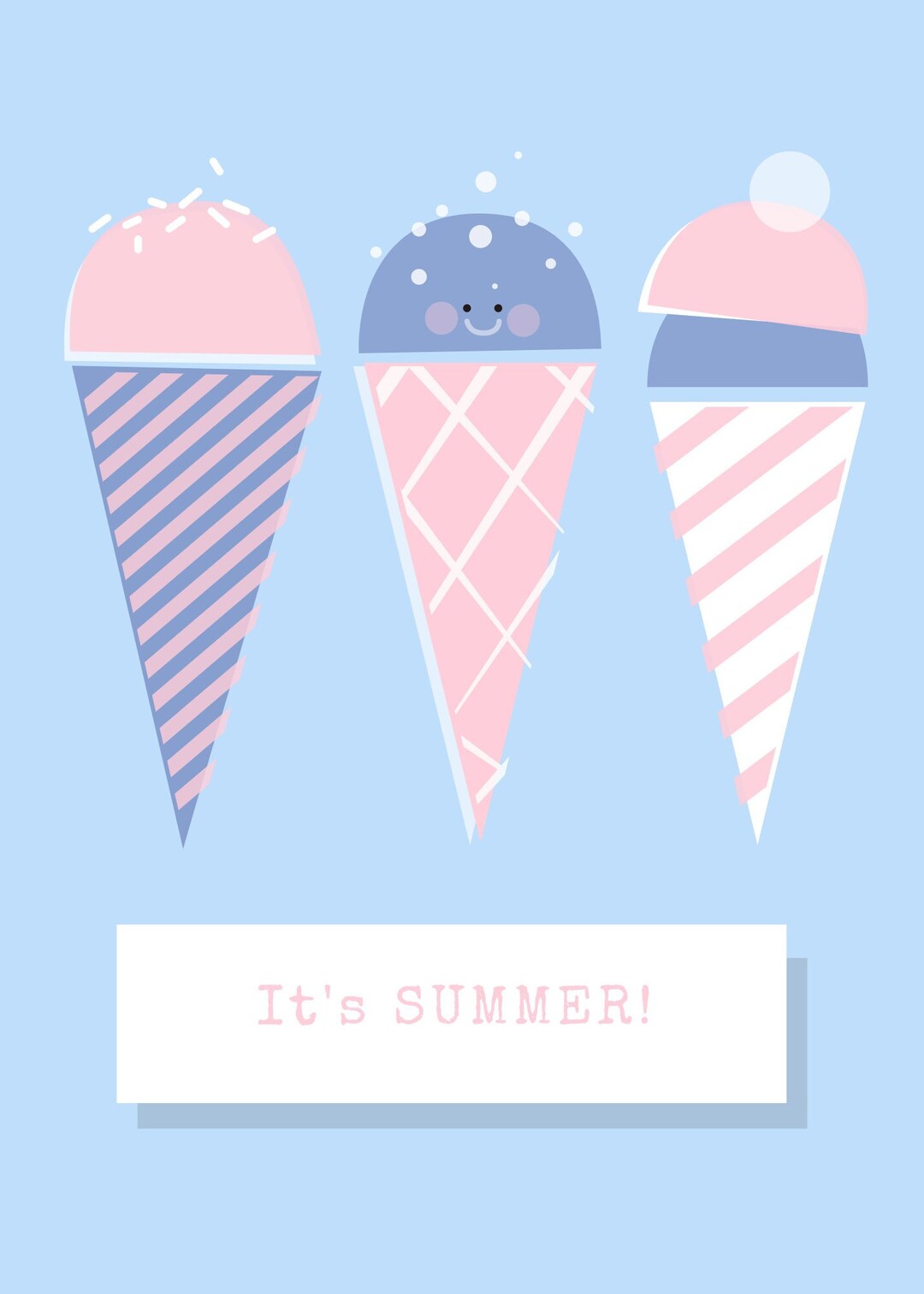 IT'S SUMMER: End of School Year Greeting Card digital Download - Etsy