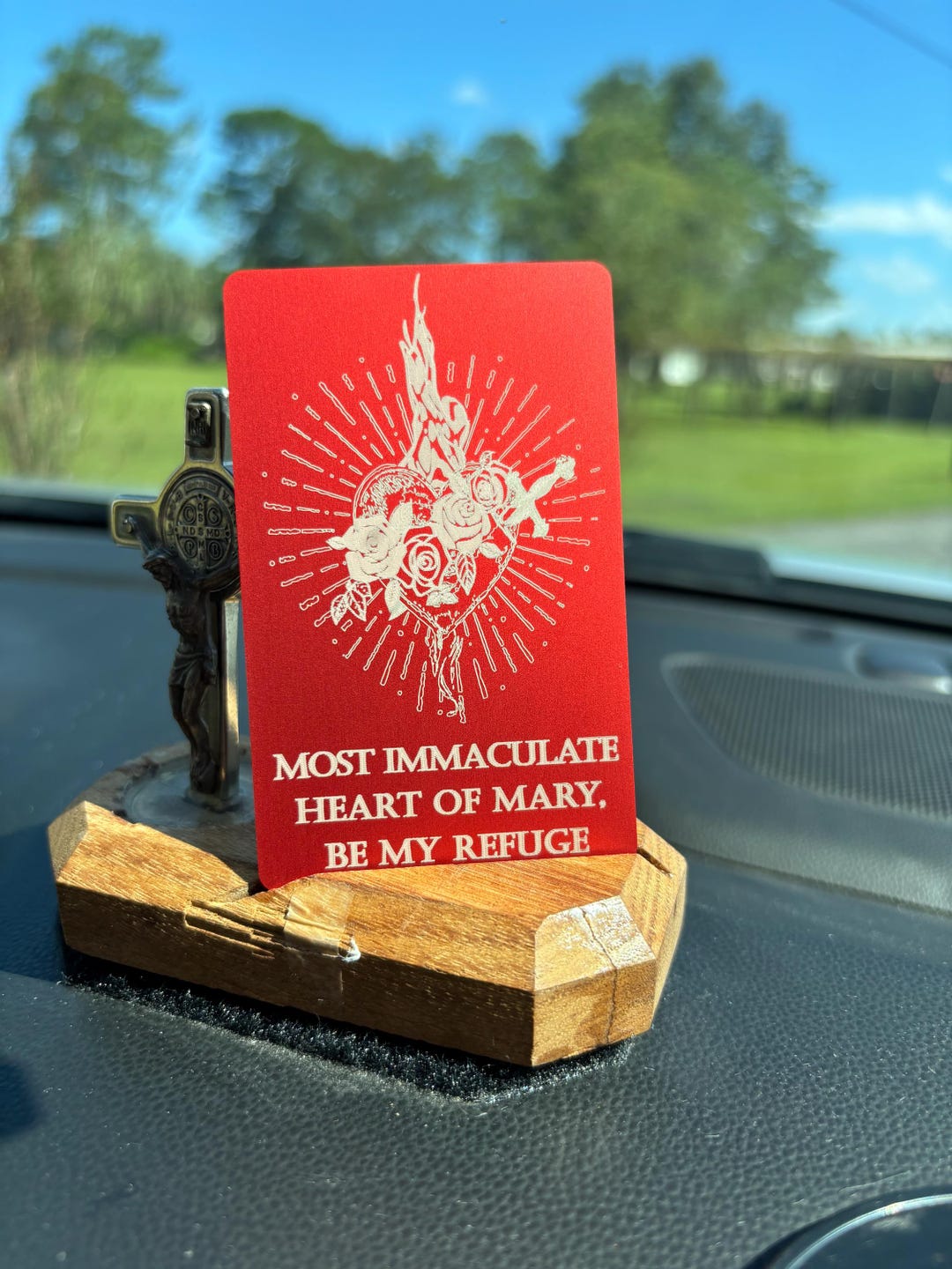 Immaculate Heart of Mary Metal Card and Consecration Prayer - Etsy