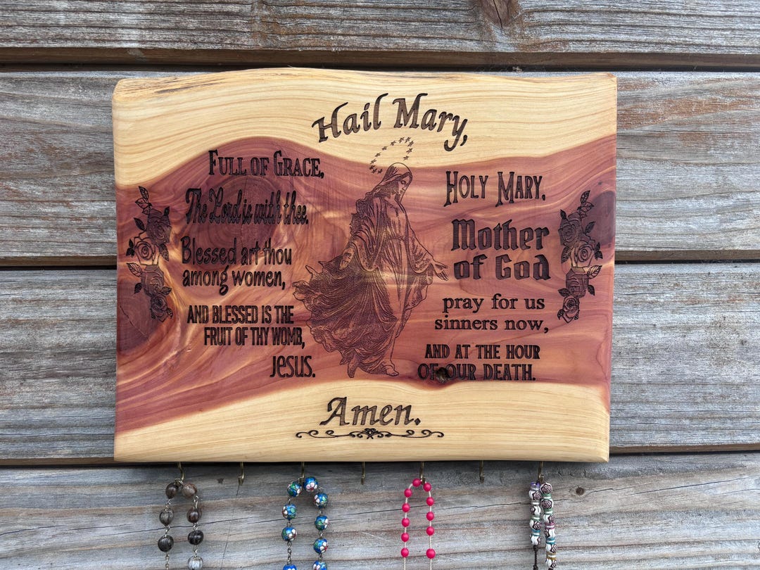 Hail Mary Prayer / Rosary Board - Etsy