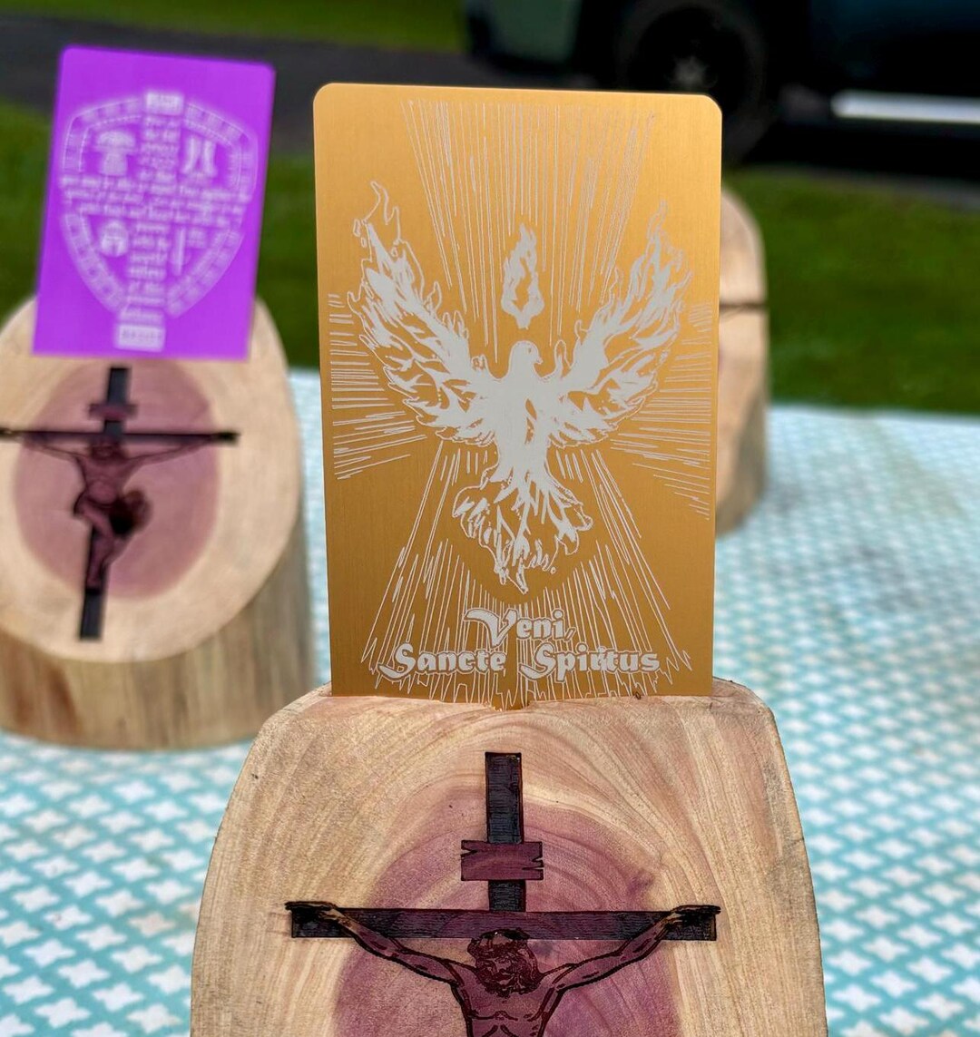 Holy Spirit Holy Metal Card and Consecration Prayer - Etsy