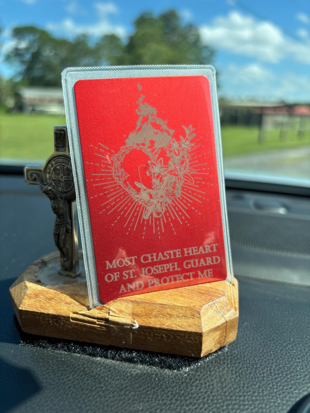 Most Chaste Heart of St. Joseph Medal Holy Card - Etsy