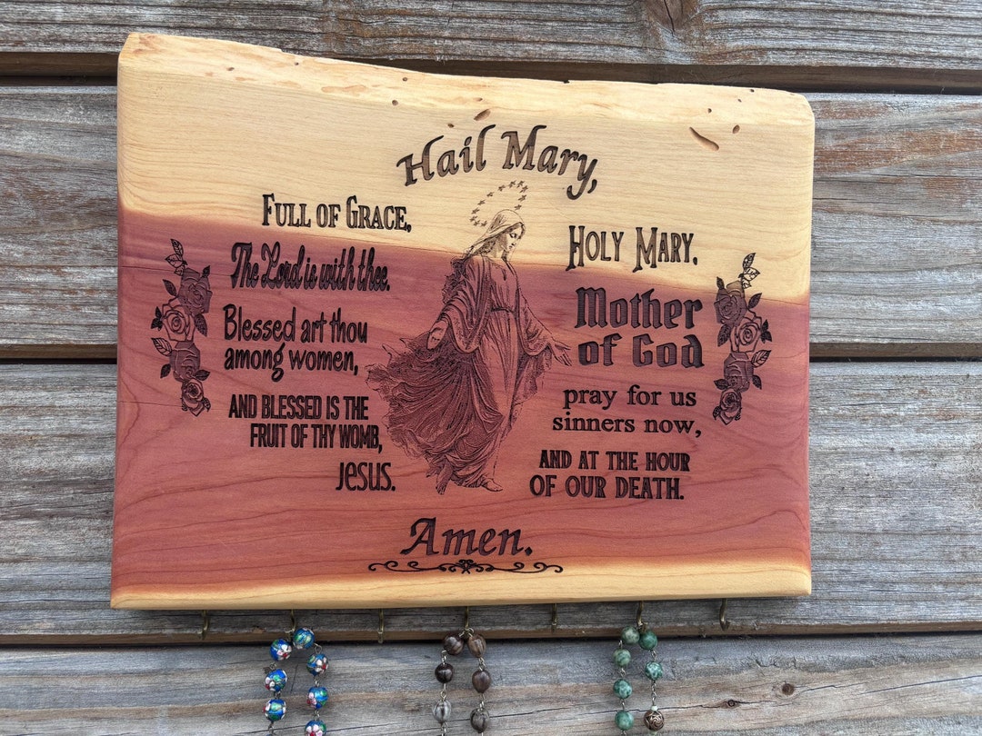 Hail Mary Prayer / Rosary Board - Etsy