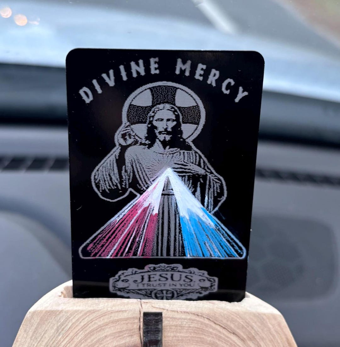 Divine Mercy Holy Card - Etsy