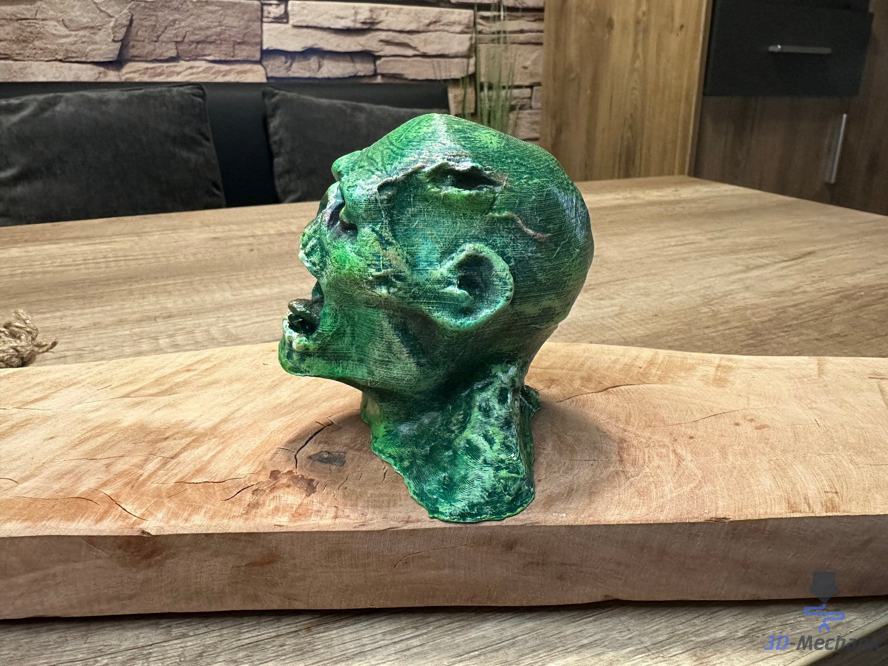 Zombie Mutant Bust 3D Printed 3D Printed Mutant Zombie Bust - Etsy Ireland