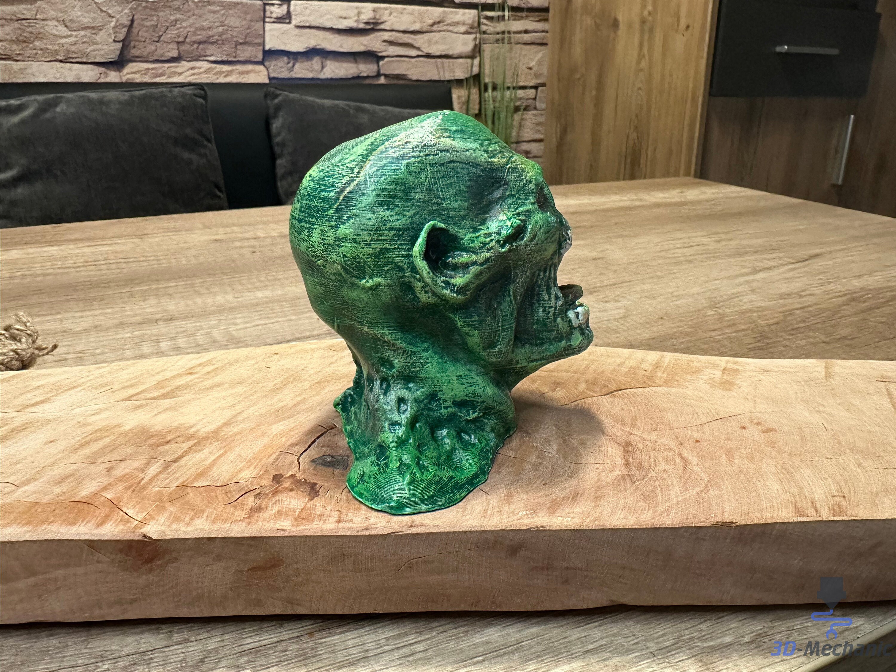 Zombie Mutant Bust 3D Printed 3D Printed Mutant Zombie Bust - Etsy Ireland