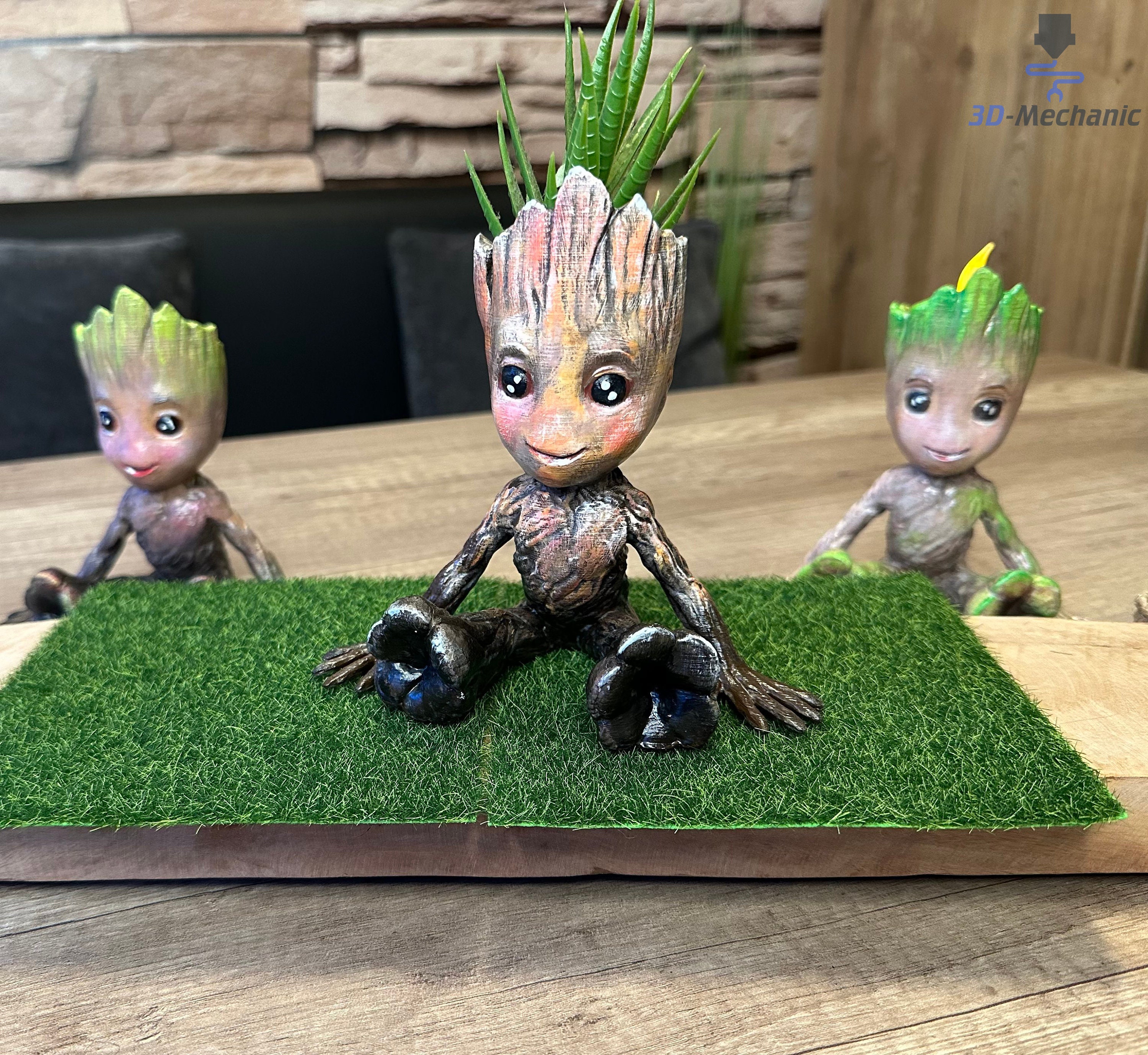 Sitting Baby Groot Flower Pot 3D Printed | 3D Printed Sitting Baby ...