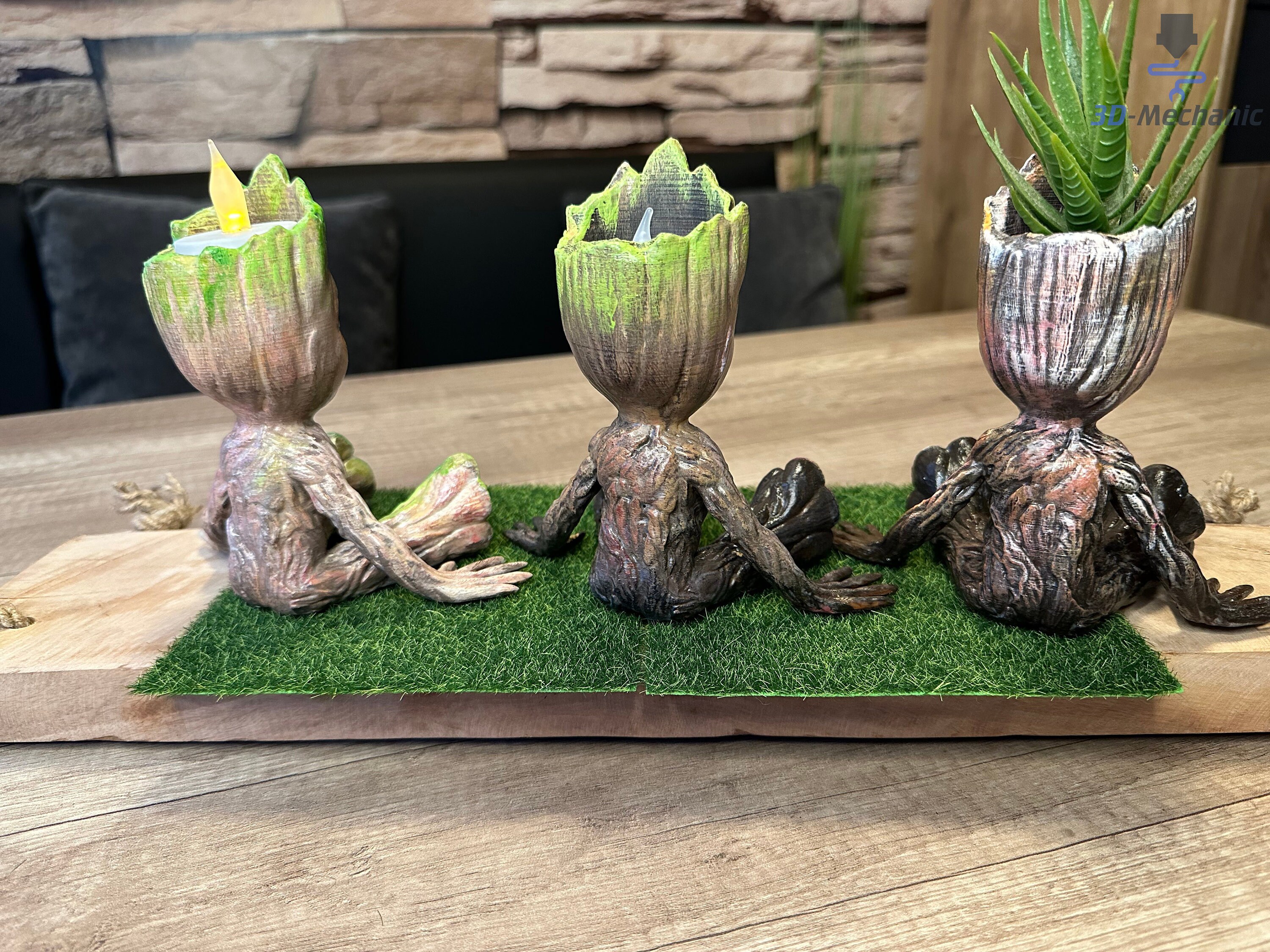 Sitting Baby Groot Flower Pot 3D Printed | 3D Printed Sitting Baby ...
