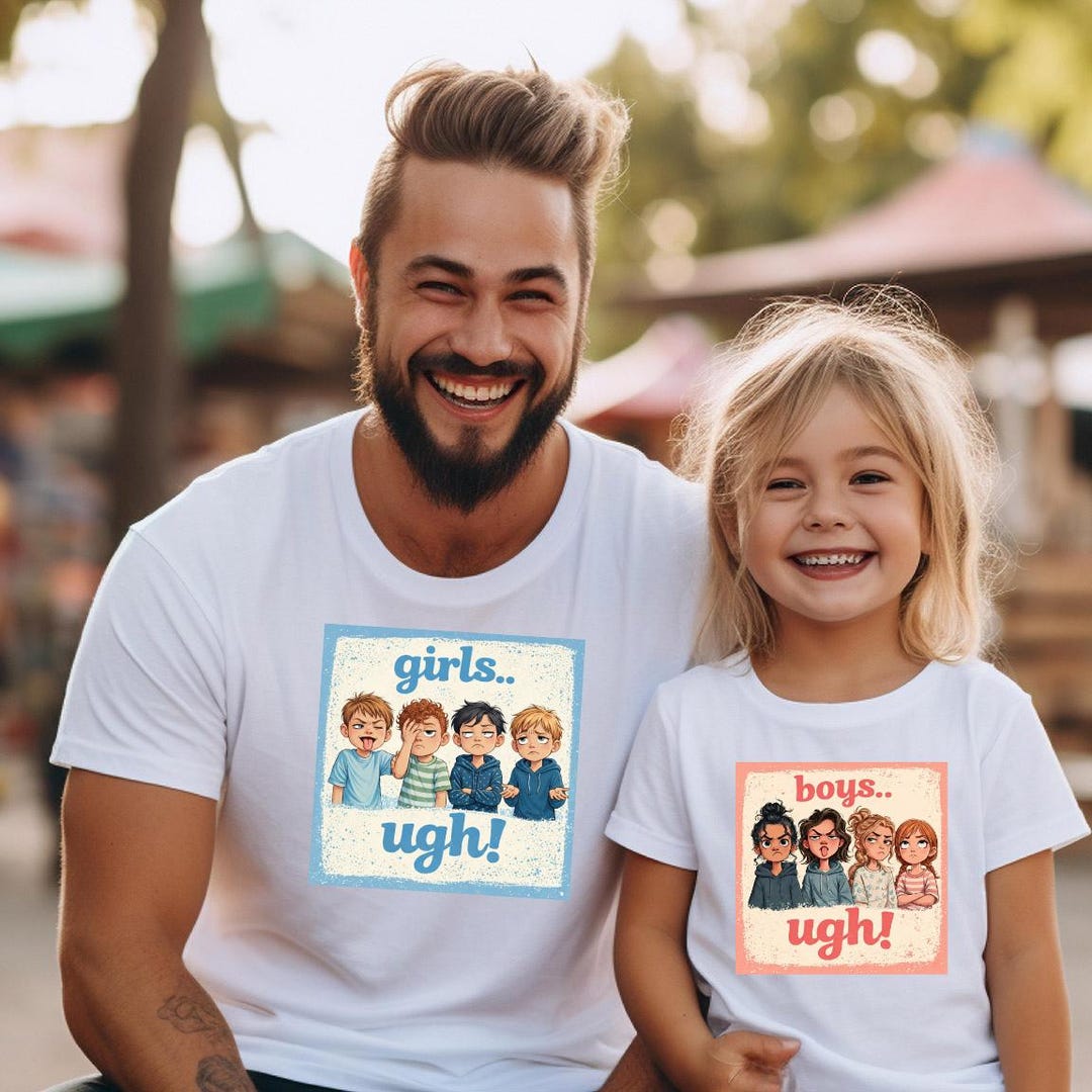 Girl Ugh PNG, Boy Ugh PNG, Retro Kids Attitude Design, Funny Boys Girls ...