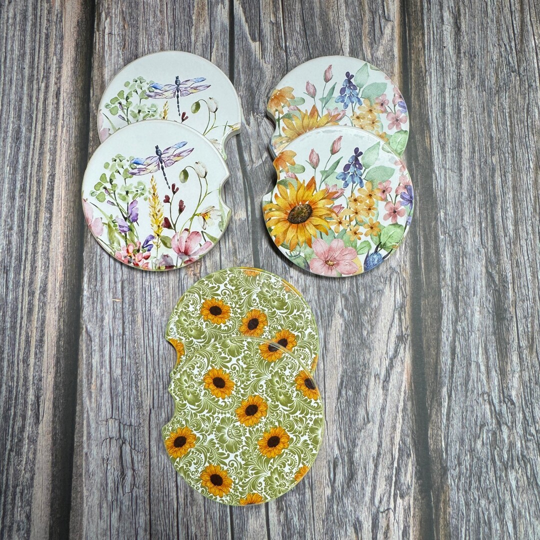 Custom Ceramic Car Coaster – Stylish Auto Accessory - Etsy