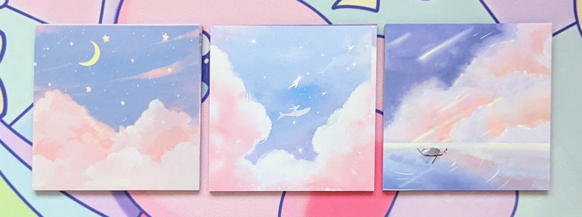 Kawaii Sky Sticky Notes 3 Pack - Etsy