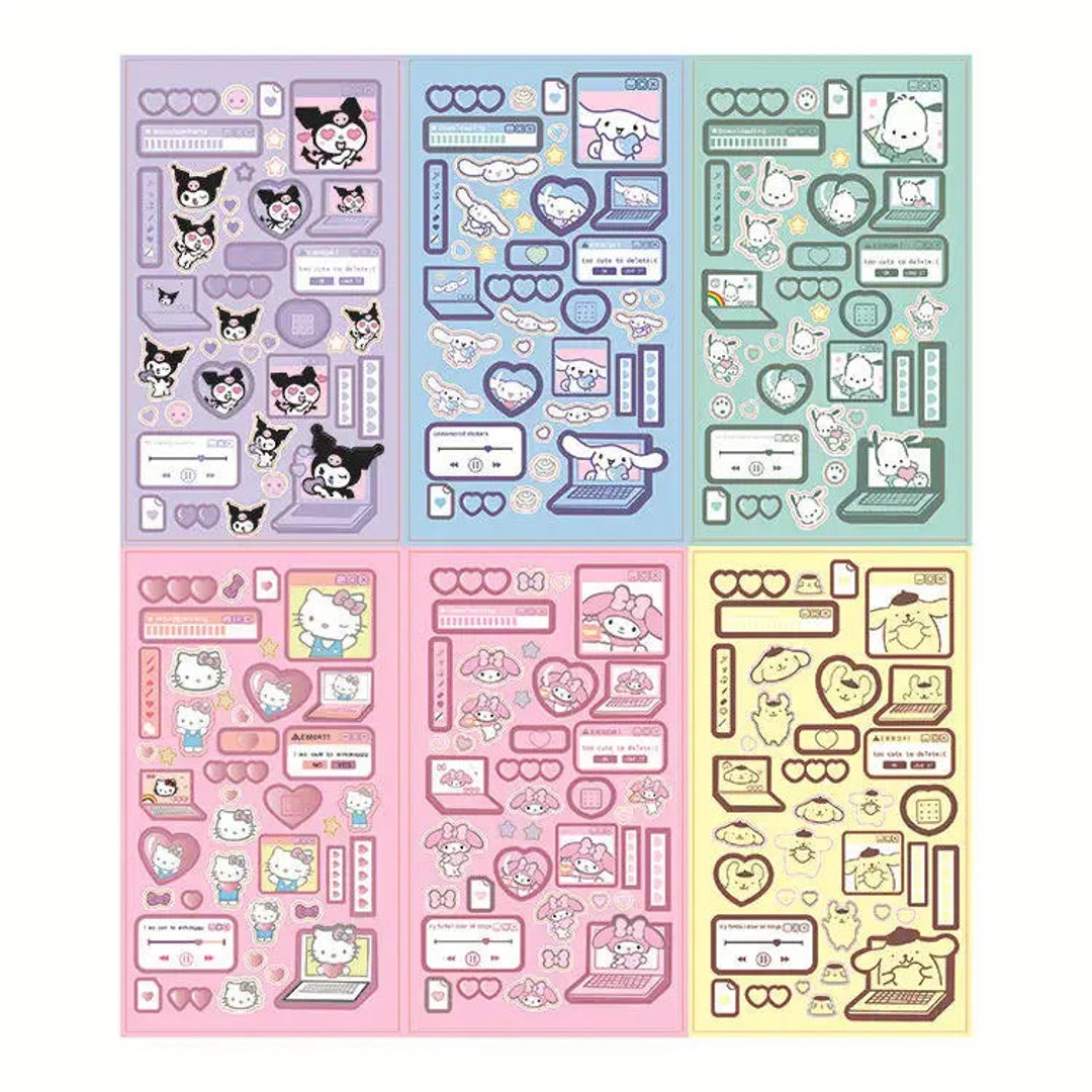 Kawaii Holographic Sticker Sheet - Etsy