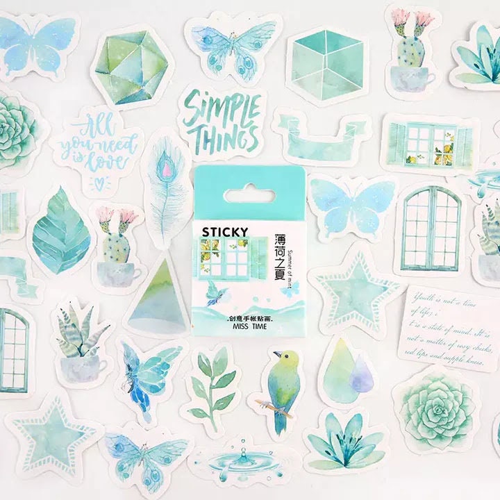 Kawaii Aesthetic Cute Scrapbooking Stickers - Etsy