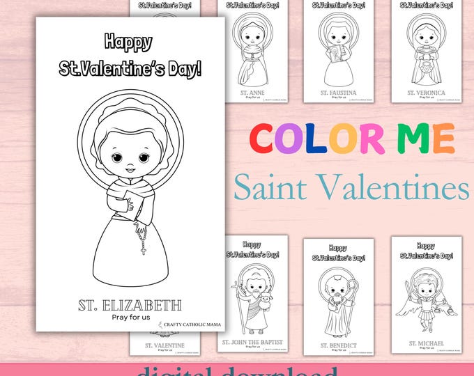 Catholic Saint Valentine Cards, Printable Catholic Valentines for Kids ...