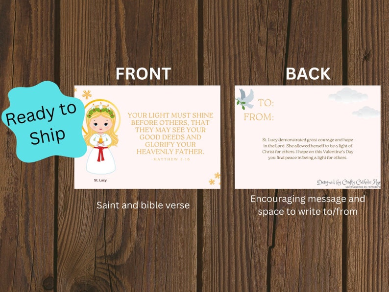 Catholic Saint Valentines St. Valentines Day Cards Catholic - Etsy