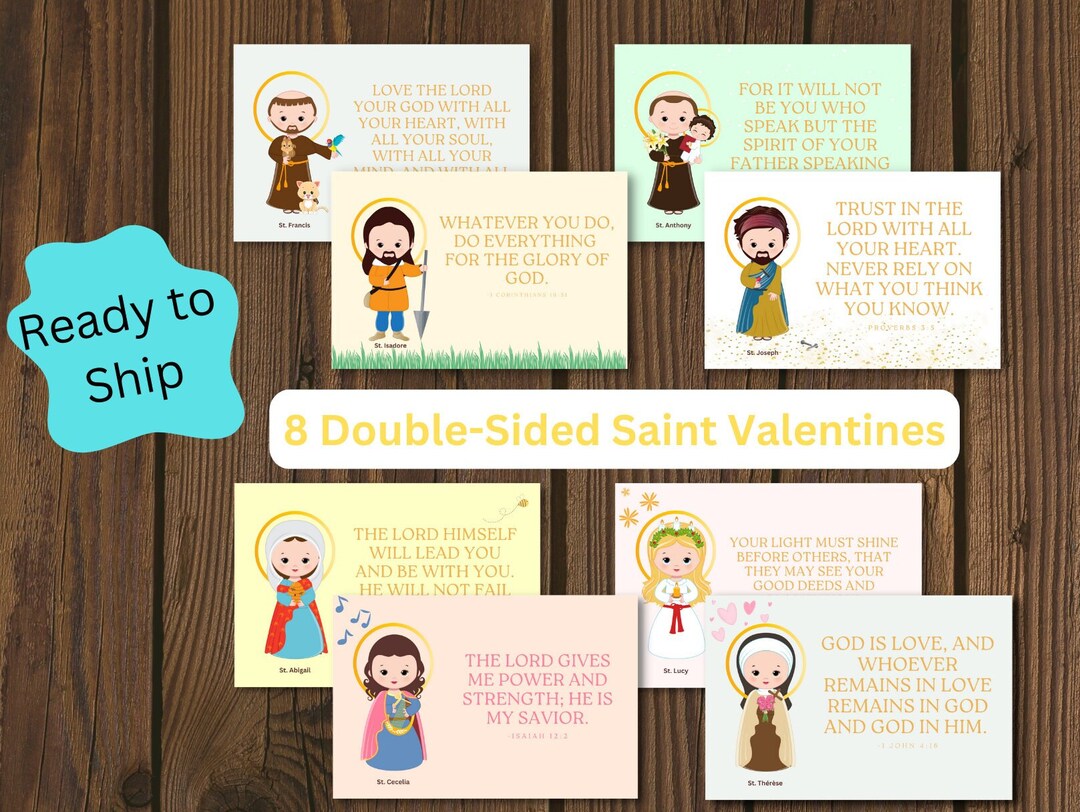 Catholic Saint Valentines St. Valentines Day Cards Catholic Teacher ...