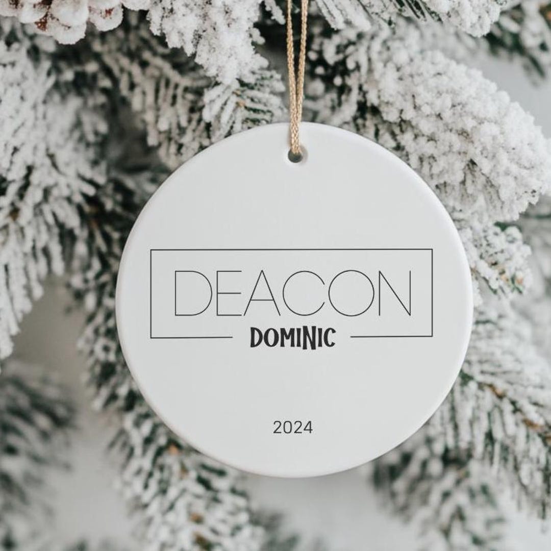 Custom Deacon Ornament, Catholic Deacon Christmas Gift, Deacon ...