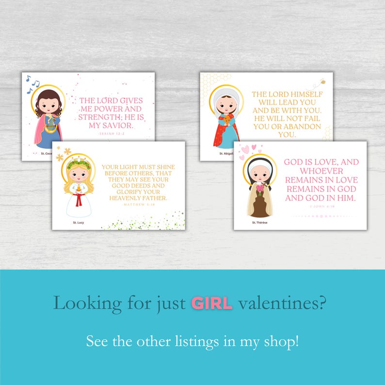 Catholic Saint Valentines; St. Valentine’s Day Cards; Catholic Teacher ...