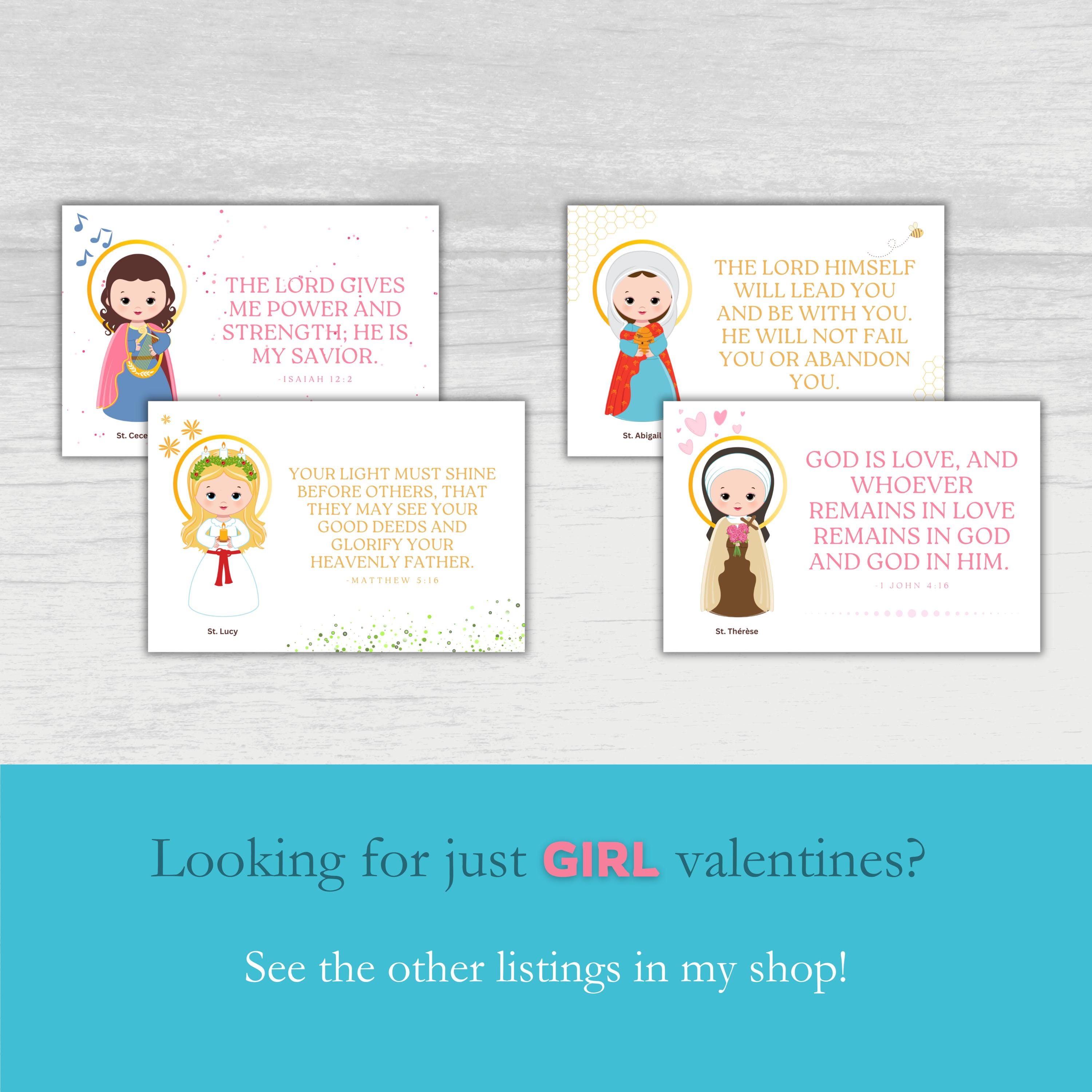 Catholic Saint Valentines; St. Valentine’s Day Cards; Catholic Teacher ...