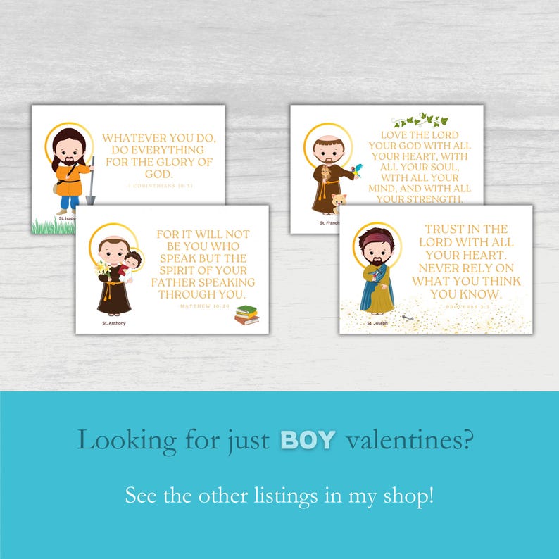 Girl Printable Saint Valentines, Female Saint Valentines, Catholic ...