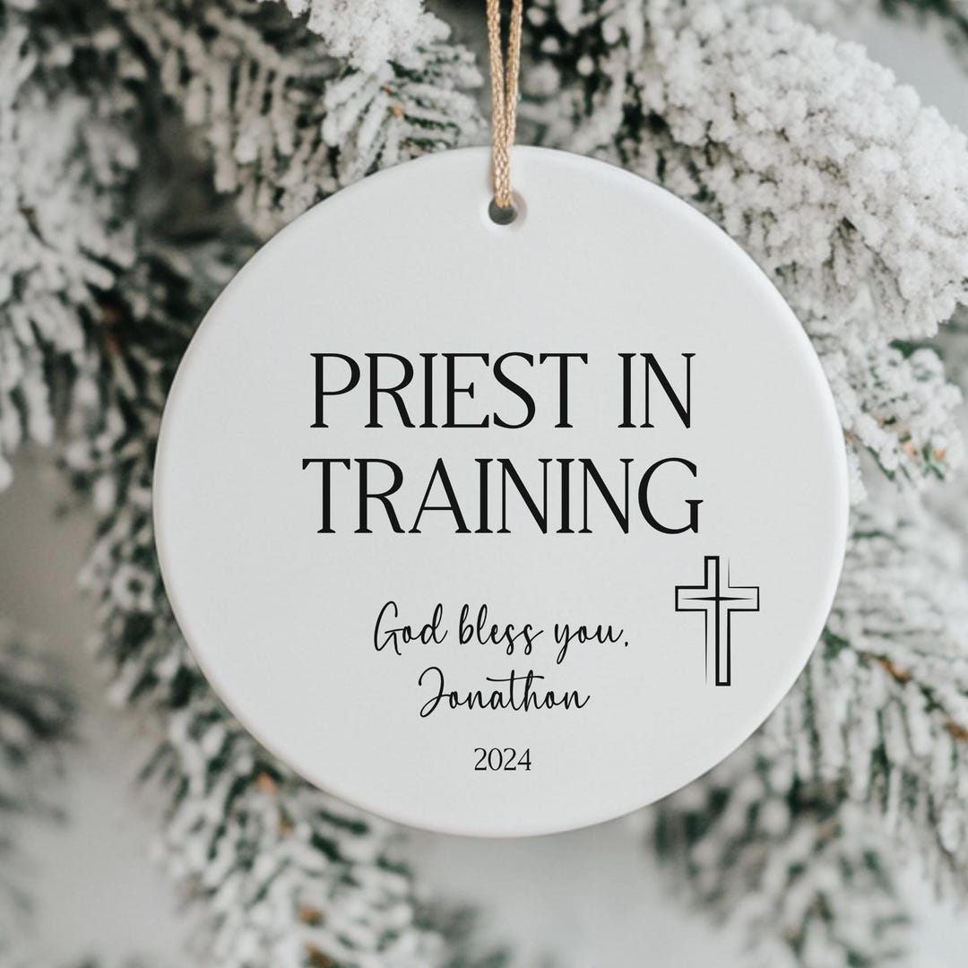 God Bless Priest in Training, Seminarian Appreciation Gift, Christmas ...