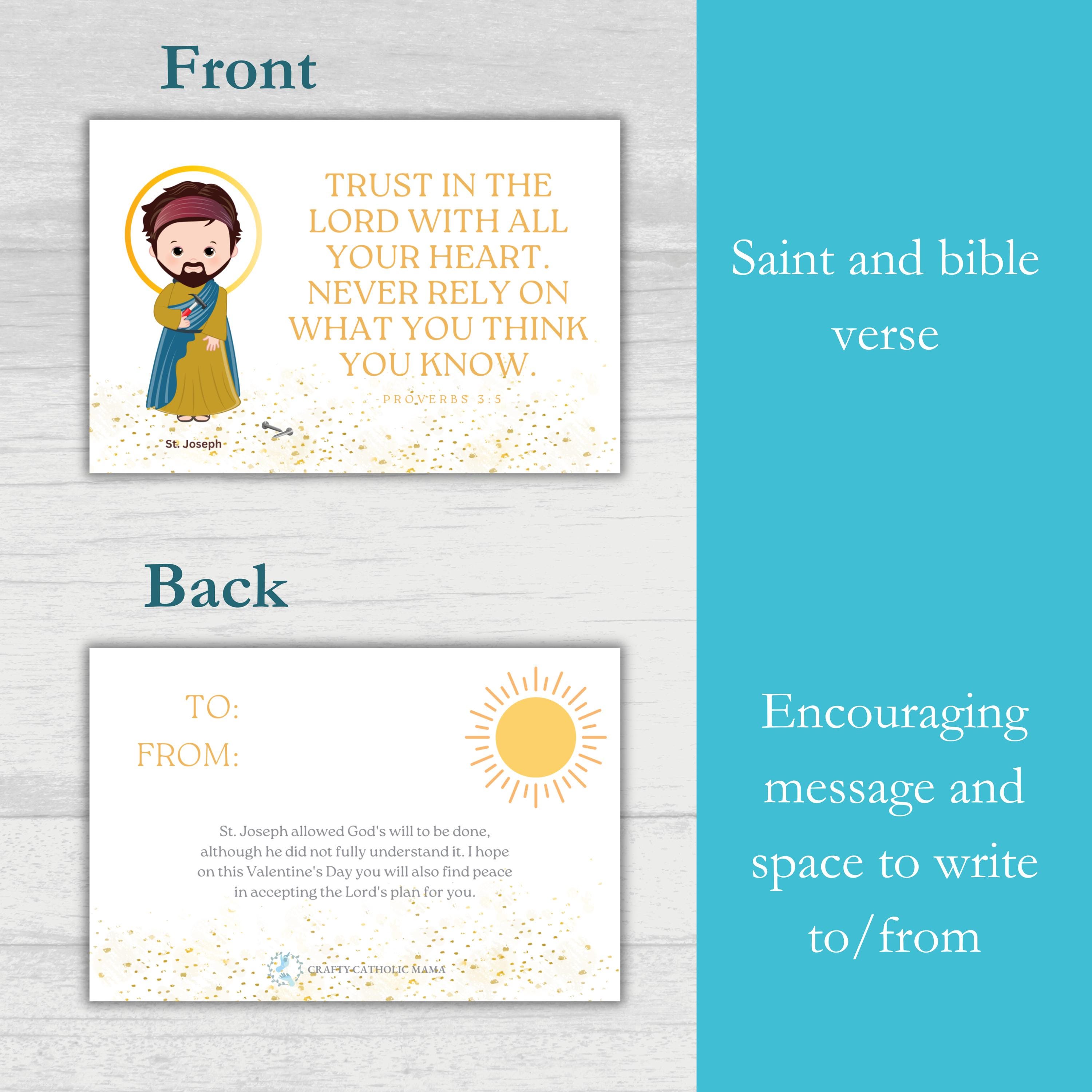 Catholic Saint Valentines; St. Valentine’s Day Cards; Catholic Teacher ...